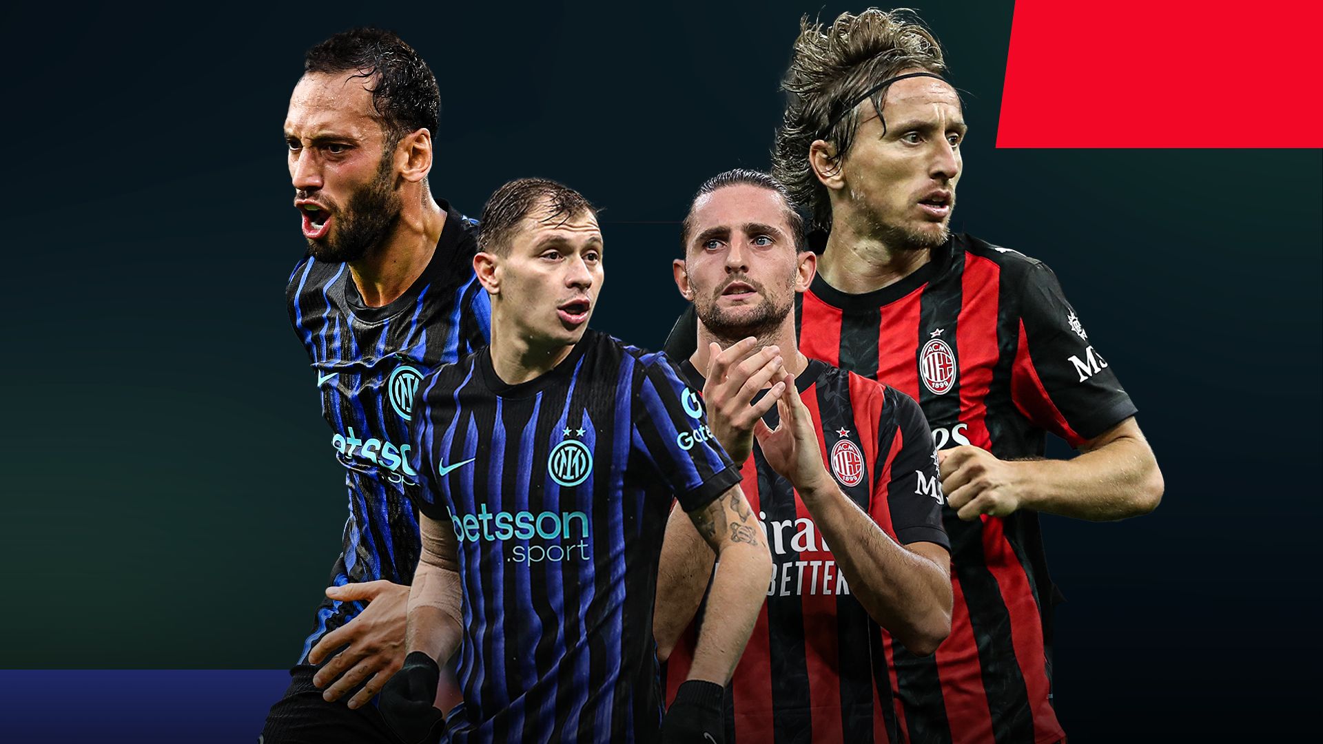 Barella-Rabiot, Calhanoglu-Modric: Inter-Milan si decide a centrocampo ...