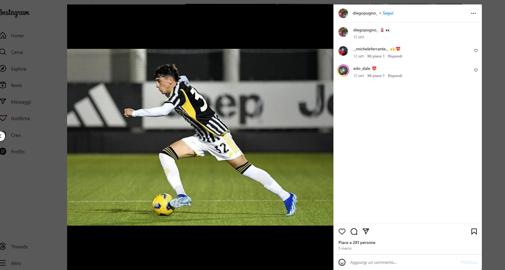 Chi è Diego Pugno, attaccante della Juventus Primavera: ora il salto in ...