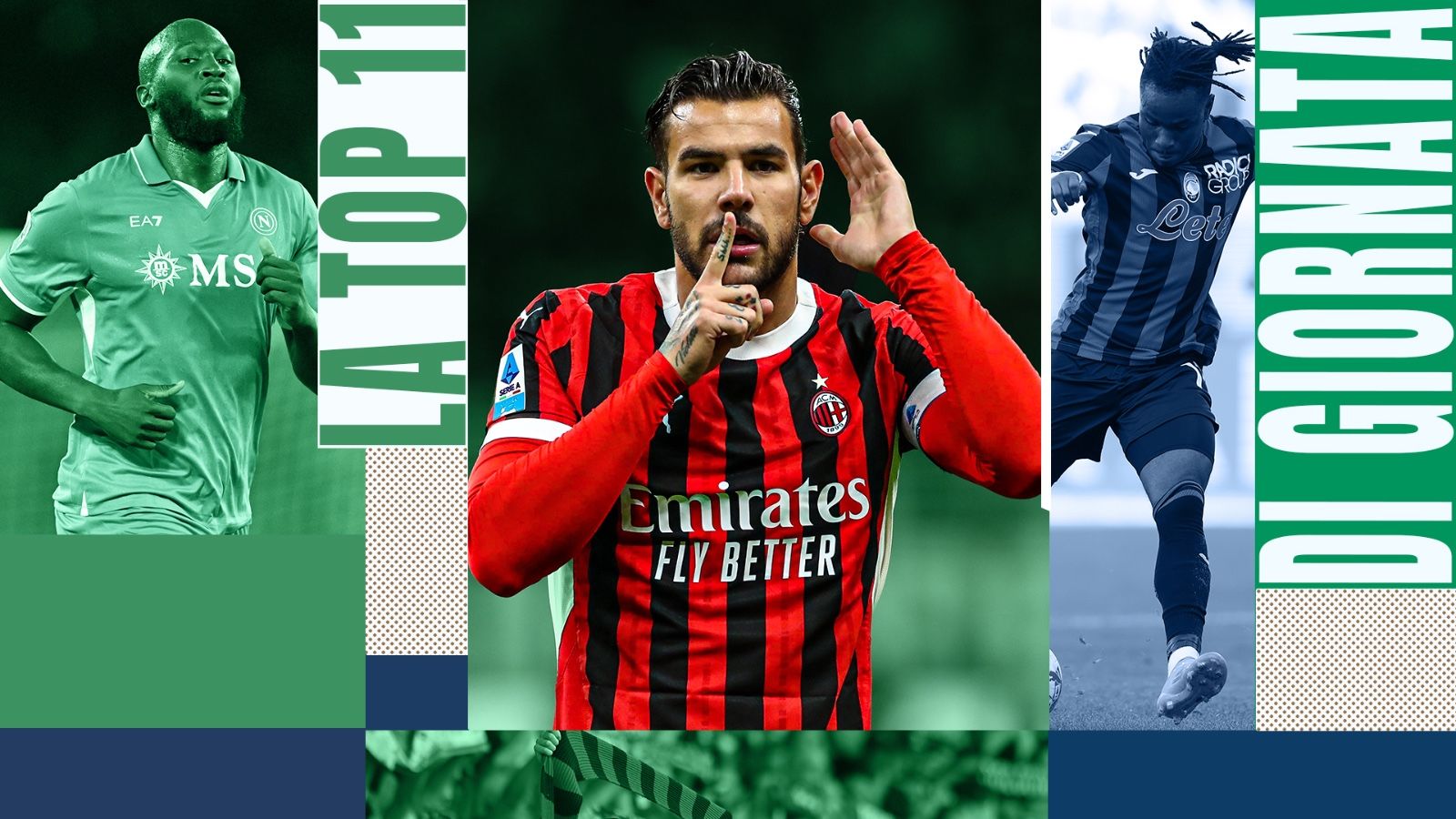 Serie A, la TOP 11 della 4ª giornata: Lukaku domina, Theo Hernandez ...