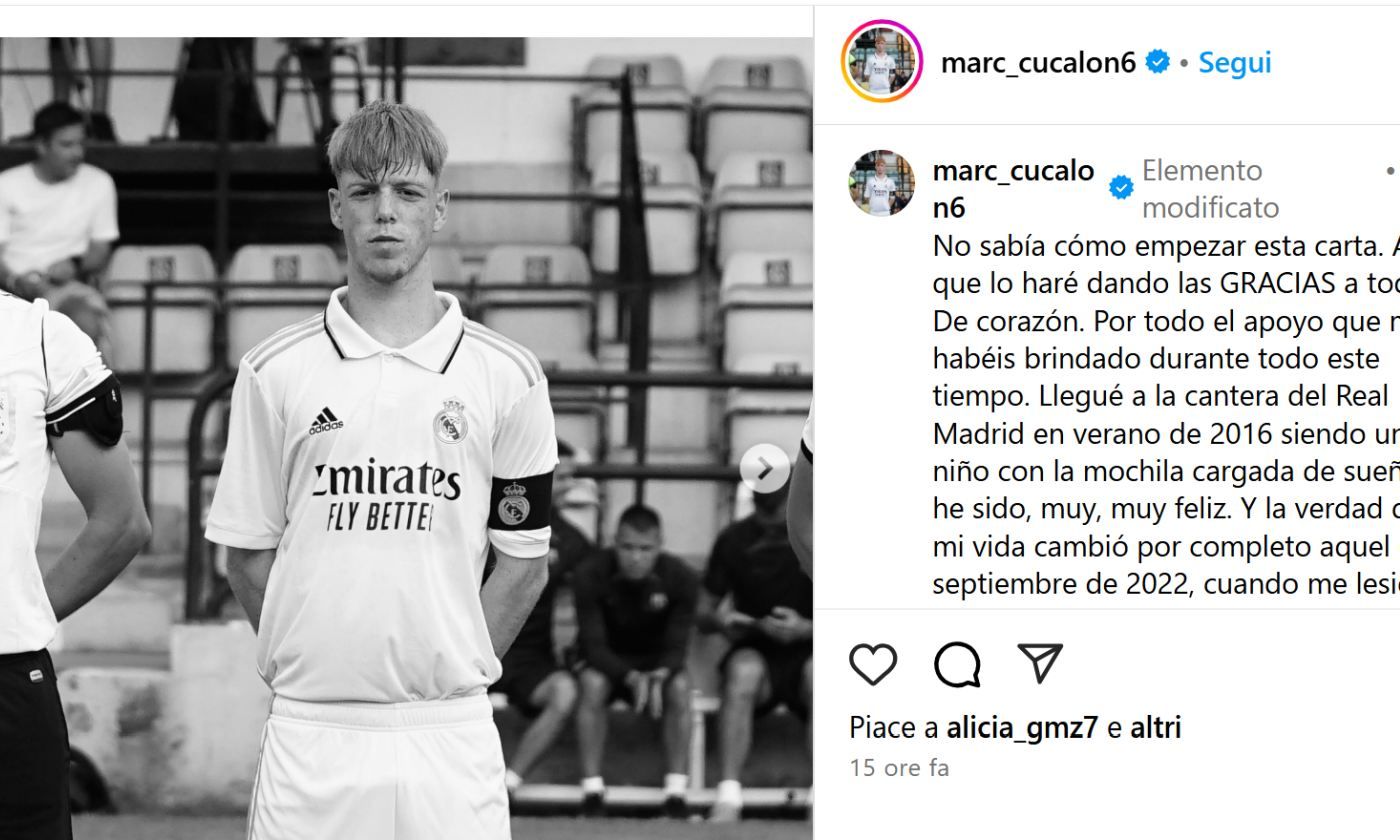 A 19 anni si ritira Cucalón, promessa del Real Madrid: era il nuovo ...