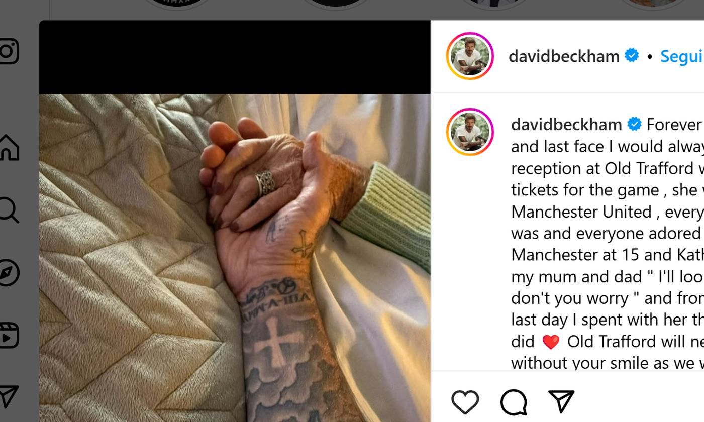Beckham dice addio a Kath Phipps: "L'Old Trafford non sarà più lo ...