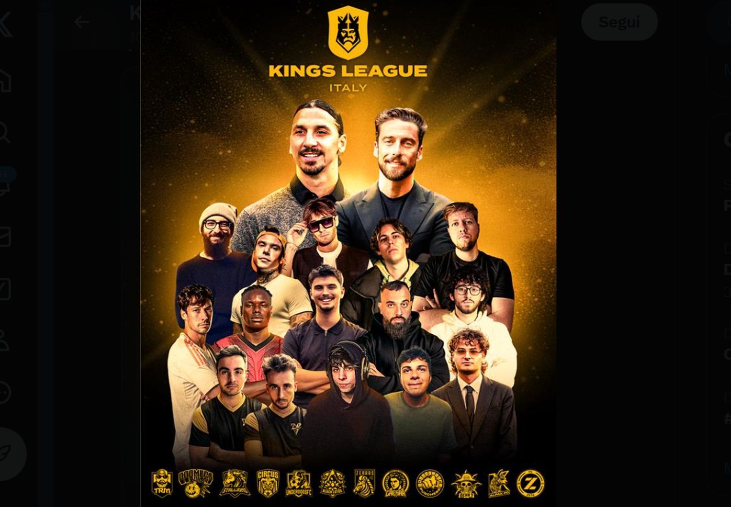 Kings League Italy e Kings World Cup su Sky e in streaming su NOW ...