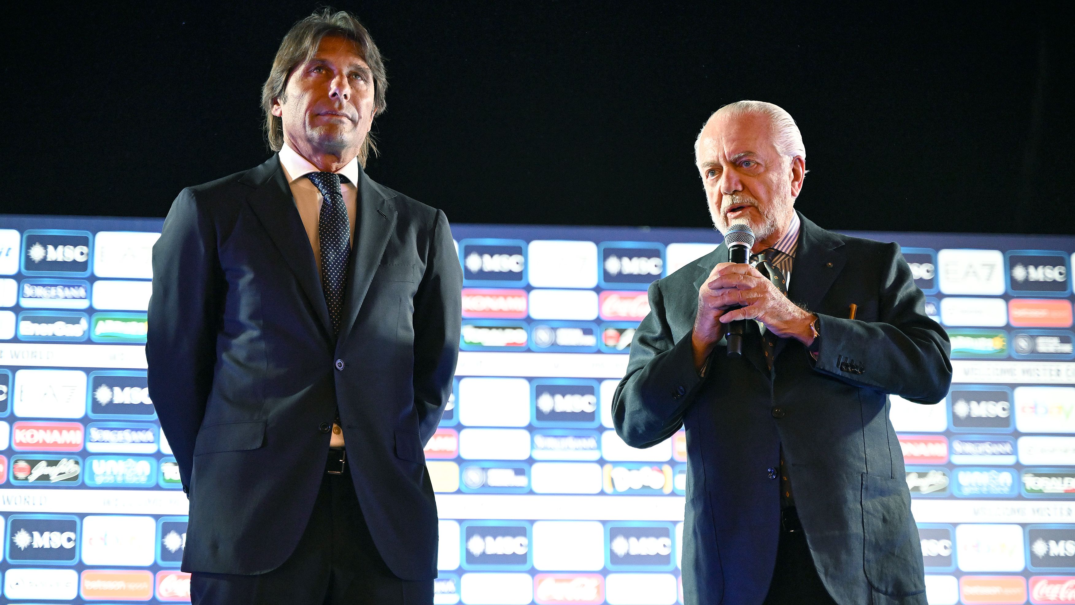 Napoli, De Laurentiis: "Bravo Conte, si è ripreso in mano la squadra ...