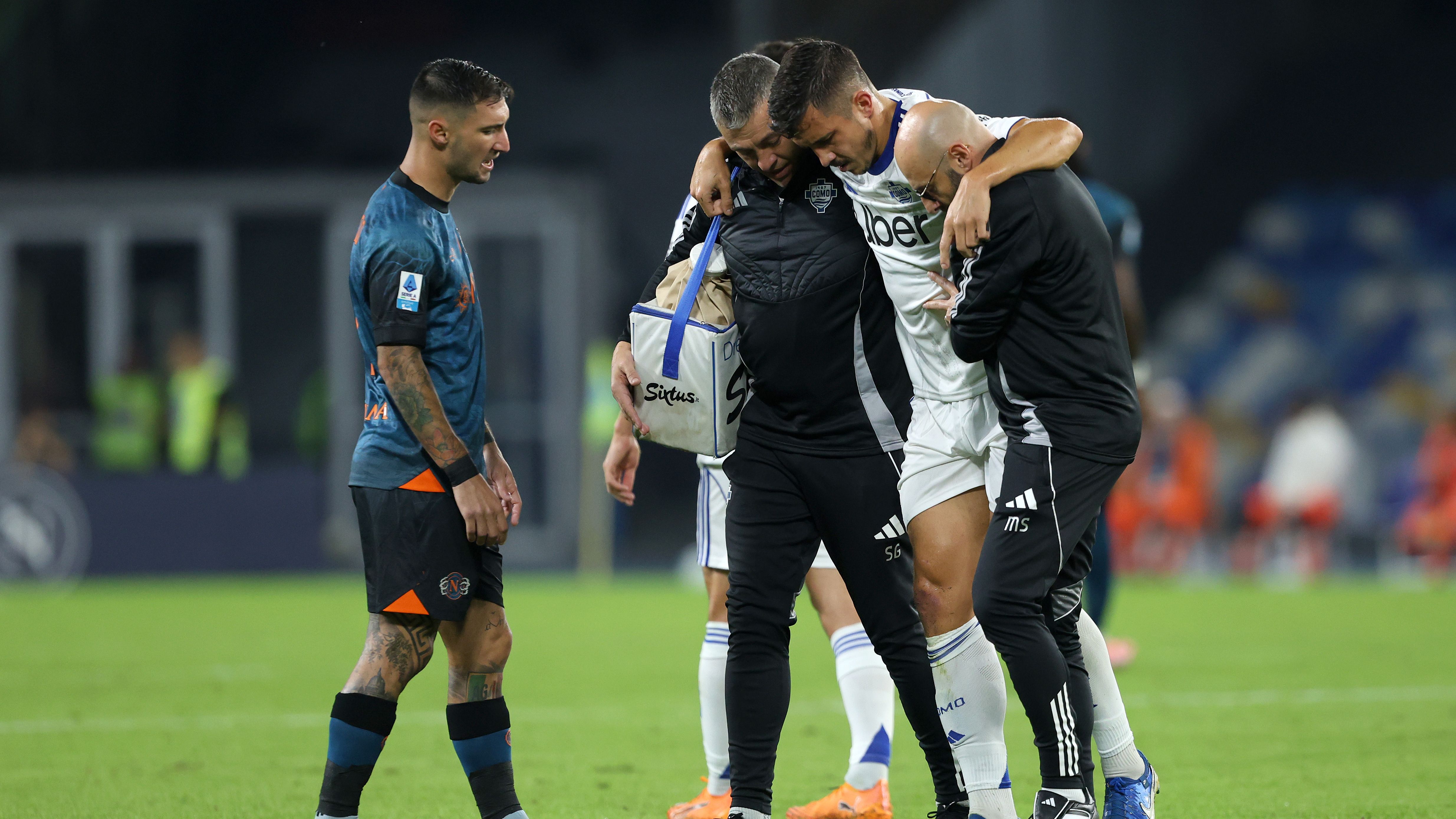 Como, infortunio per Kempf contro il Napoli: fuori dopo 8 minuti, le ...