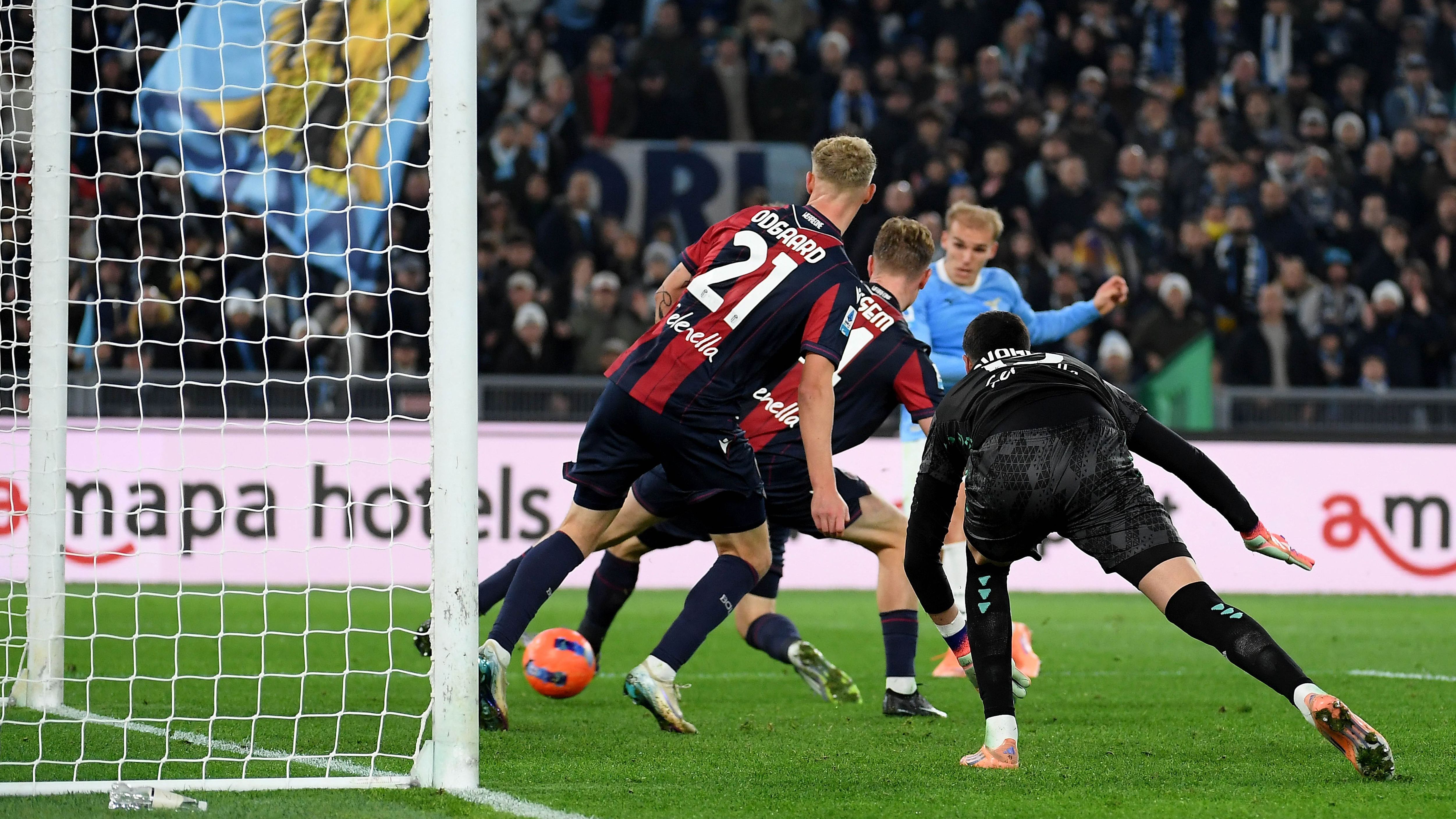 Lazio-Bologna se la dividono i danesi in due minuti: Isaksen-Odgaard ...